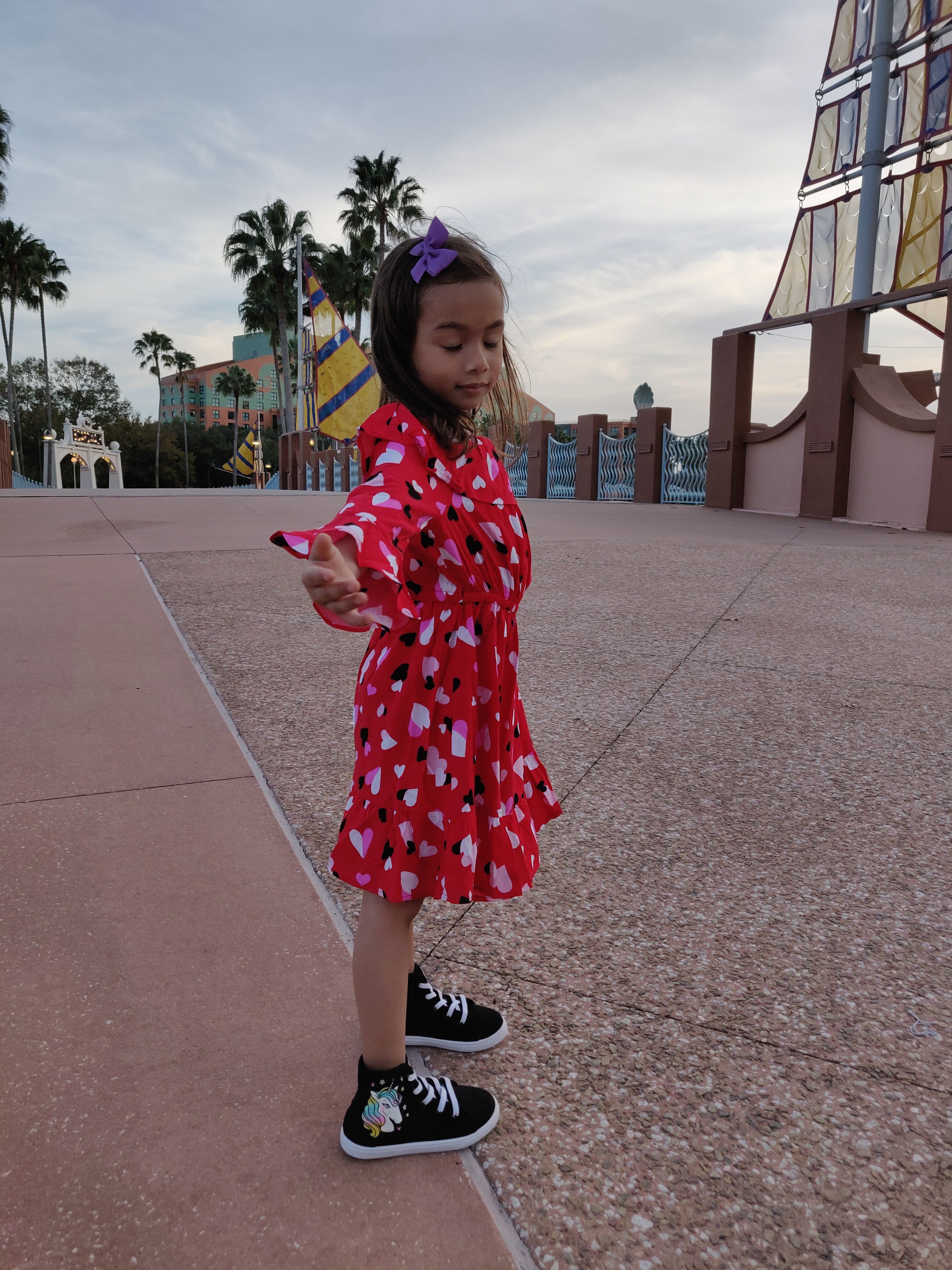 Enjoying A Stroll At Disney Walk - Bella & Drew